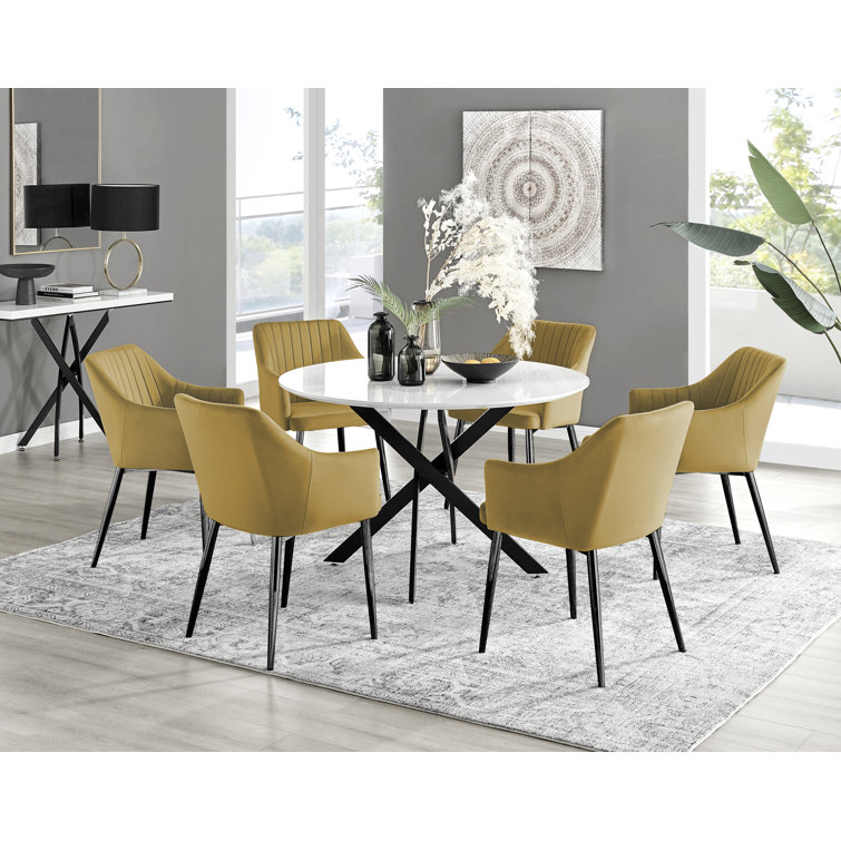 East Urban Home Aashif 6 - Person Dining Set & Reviews | Wayfair