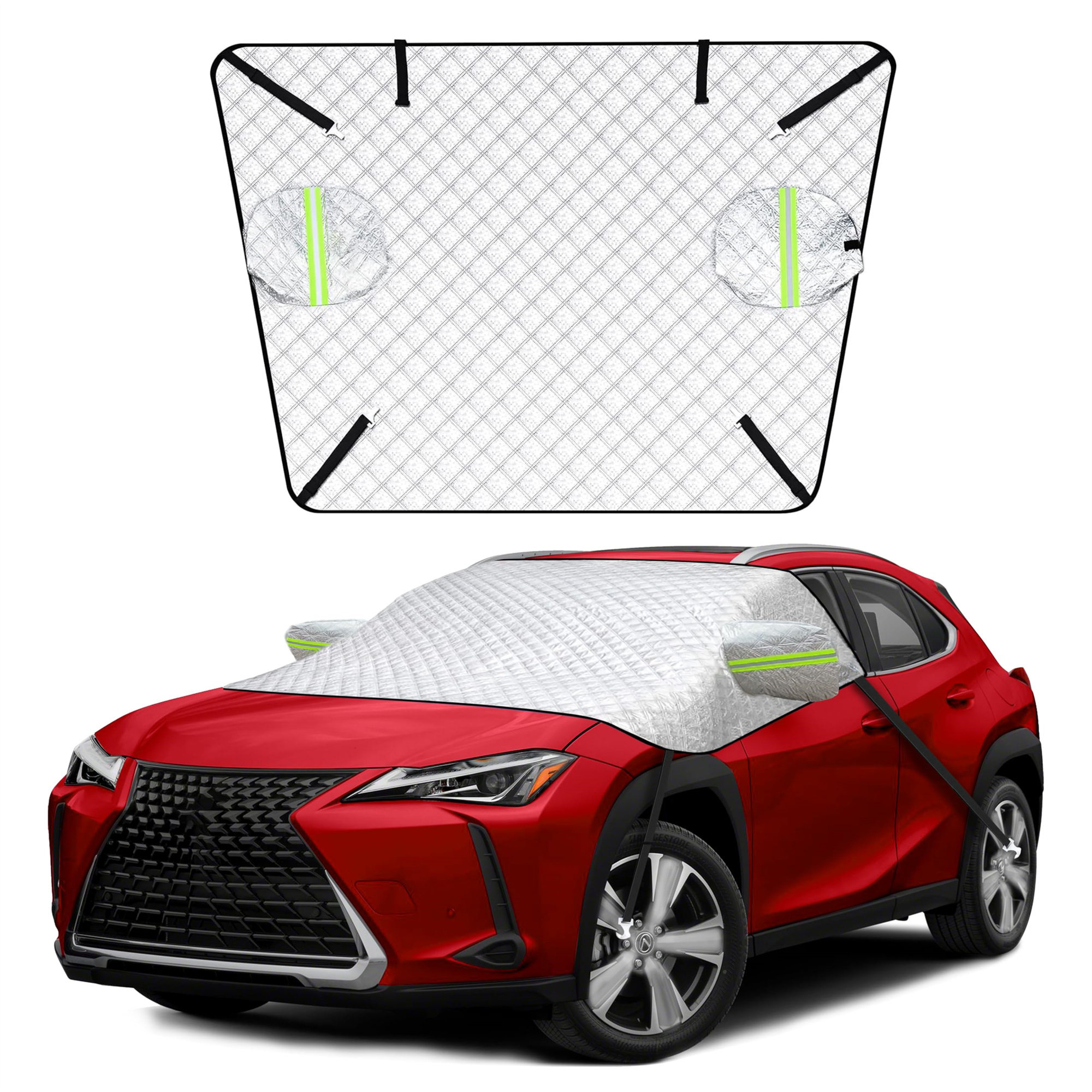 YITAHOME 4-Layer Windshield Cover for Ice & Snow with Mirror Protectors ...