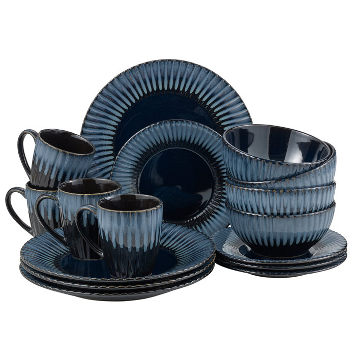 Dakota Fields Olivia 16 Piece Stoneware Dinnerware Set - Service for 4 ...