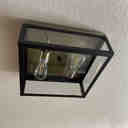 Brayden Studio® Hicks 2 - Light 13" Caged Square Flush Mount & Reviews ...