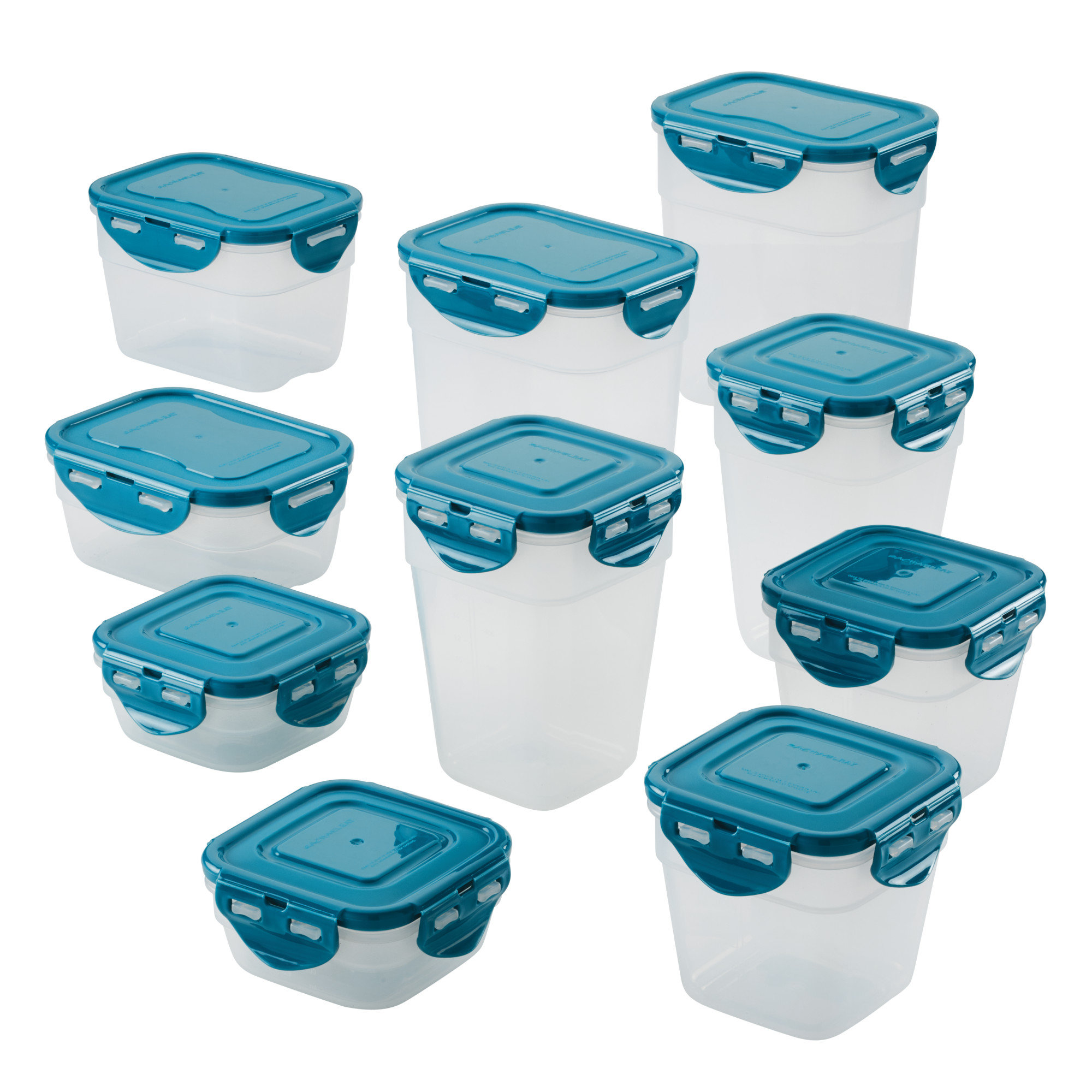 Rachael Ray Leak-Proof Stacking 10 Container Food Storage Set & Reviews ...