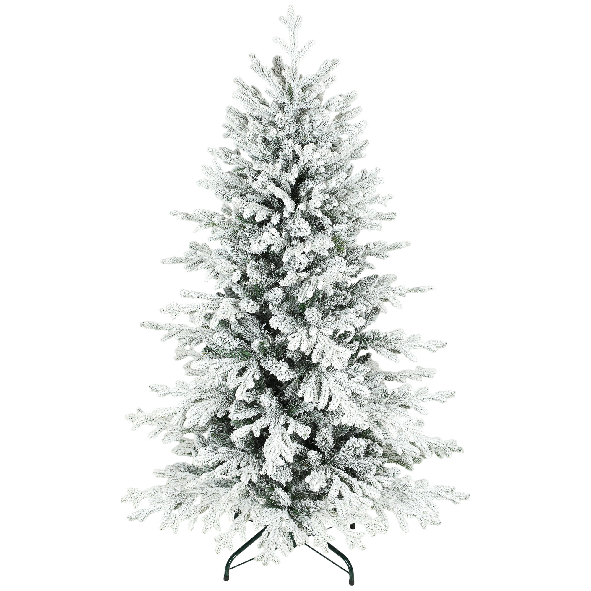 Red Barrel Studio Christmas Tree, Full Flocked Pine Tree, Easy Assembly ...