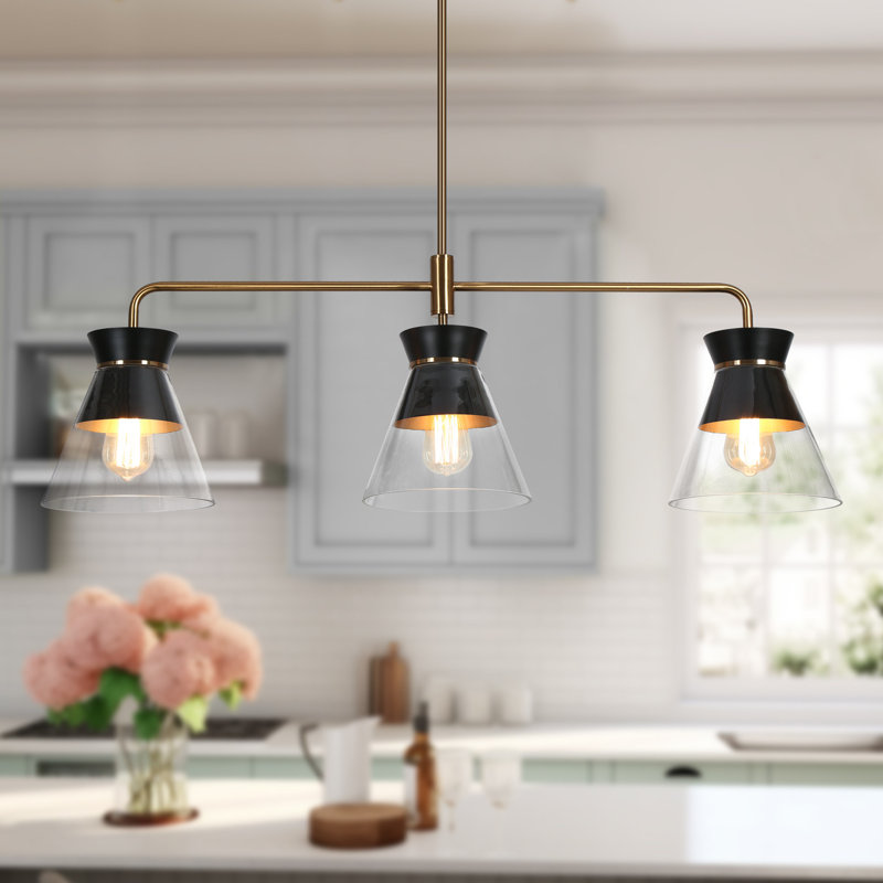 Breakwater Bay Austinburg 3 - Light Kitchen Island Linear Pendant | Wayfair
