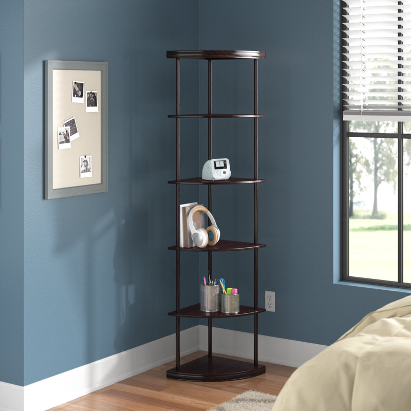 Three Posts™ Teen Katelyn 71.75" H x 15.75" W Corner Bookcase | Wayfair
