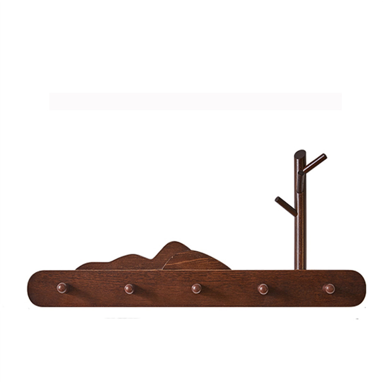 Hokku Designs Minimalist Solid Wood Wall-Mounted Coat Rack | Wayfair