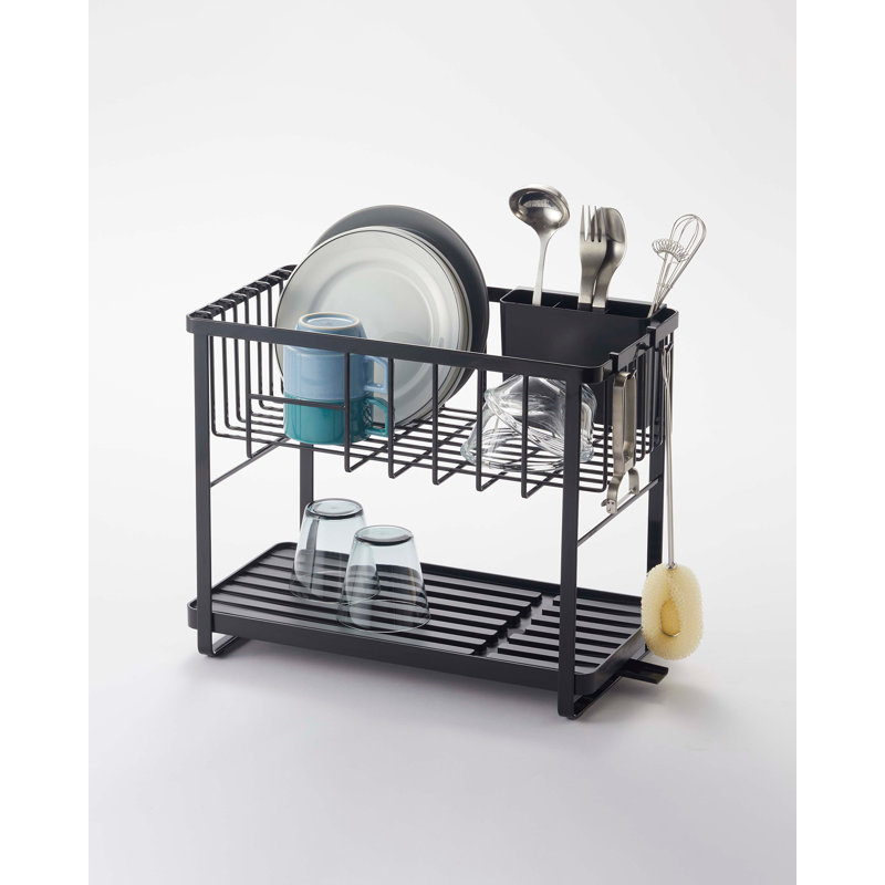 Yamazaki USA Tower Yamazaki Home Two-Tier Adjustable Dish Drainer Rack ...