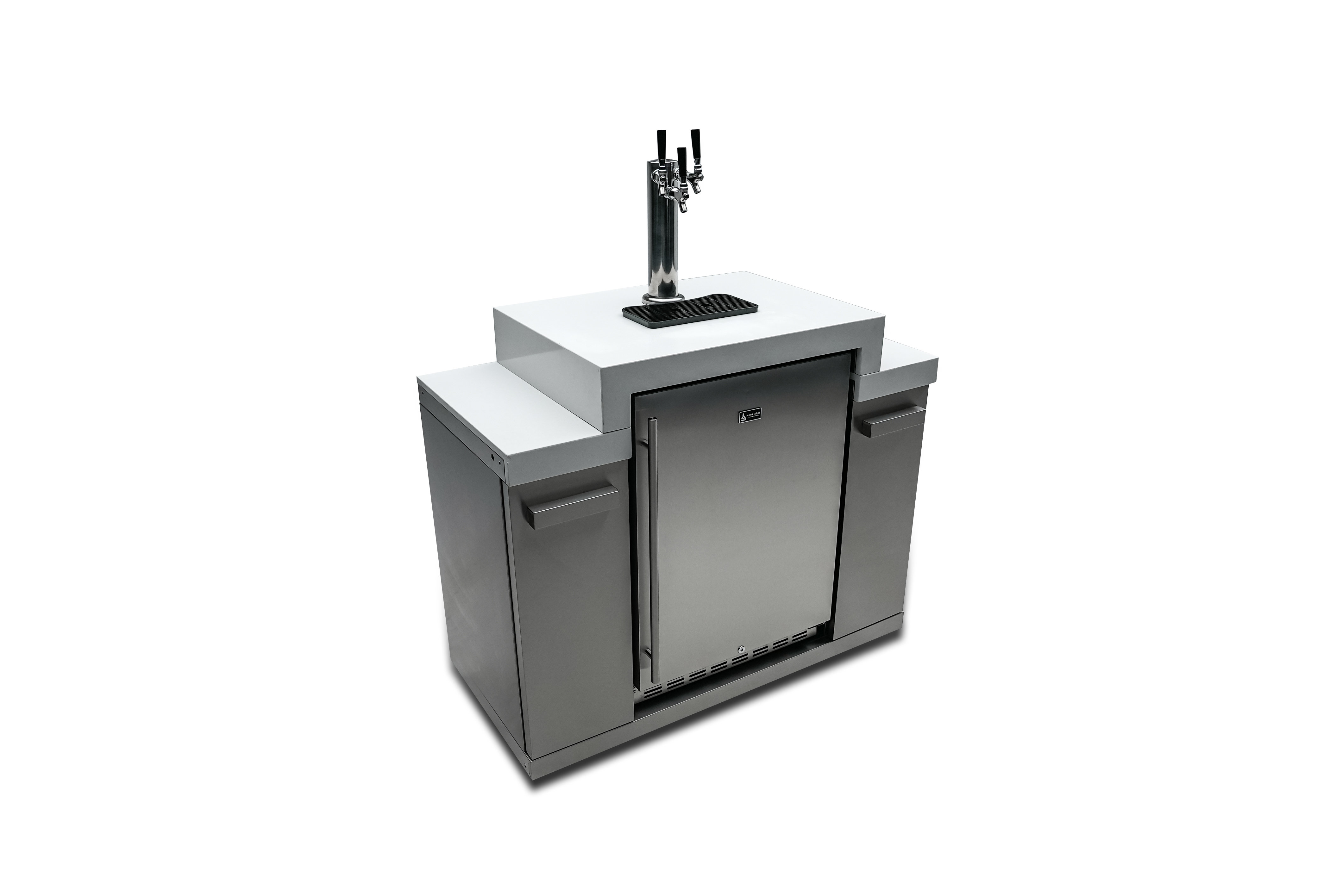 Mont Alpi Stainless Steel Outdoor Triple Beer Tap Kegerator ...