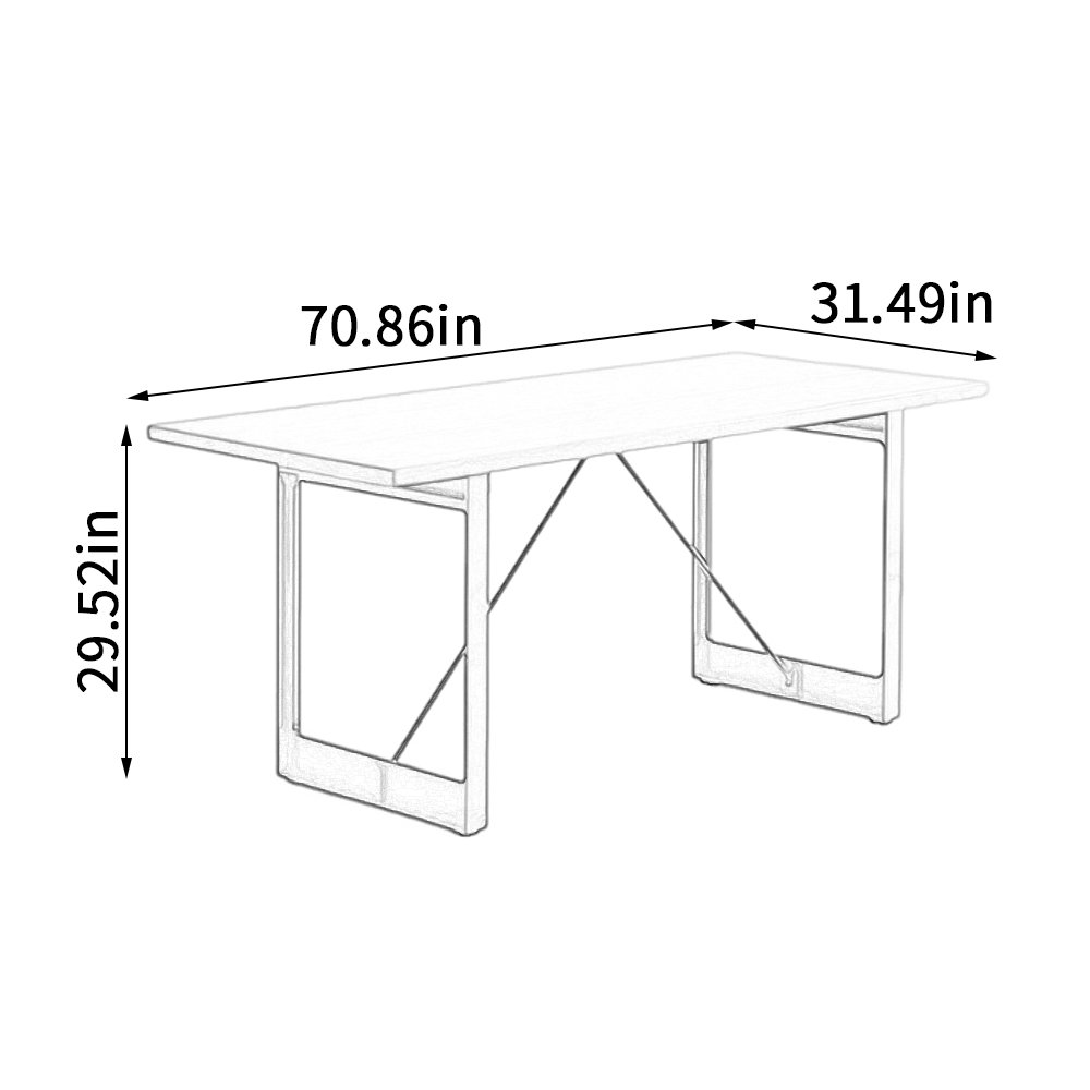 Sleek Surface Designs Innovative Durable Solid Wood Carbon Steel Table ...