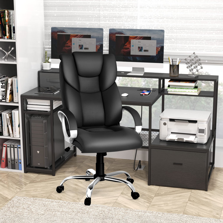 Inbox Zero Computer Desk And Chair Set | Wayfair