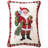 Peking Handicraft Needlepoint Christmas at North Pole Santa Wool Pillow ...