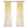 Lush Decor Stripe Medallion Room Darkening Thermal Rod Pocket Curtain ...