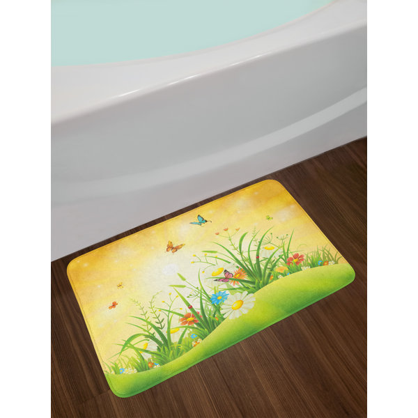 Bless international Catiria Bath Mat with Non-Slip Backing | Wayfair