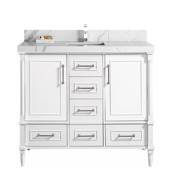 Mercer41 Flavell 84'' Double Bathroom Vanity with Top | Wayfair