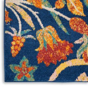 Bungalow Rose Weyland Floral Rug & Reviews | Wayfair