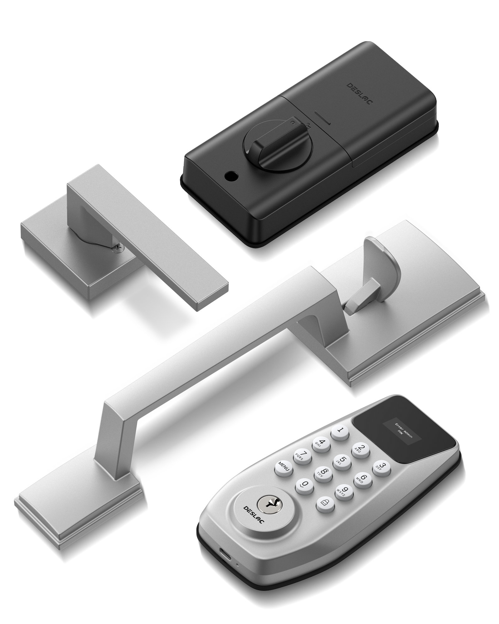 Desloc Keypad Smart Lock And Handles With Access Screen, Fingerprint ...