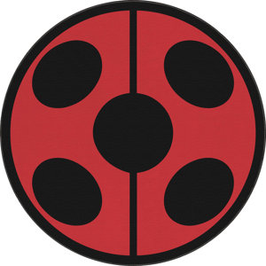 Well Woven Miraculous Ladybug Miraculous Ladybug Symbol Red Area Rug by ...