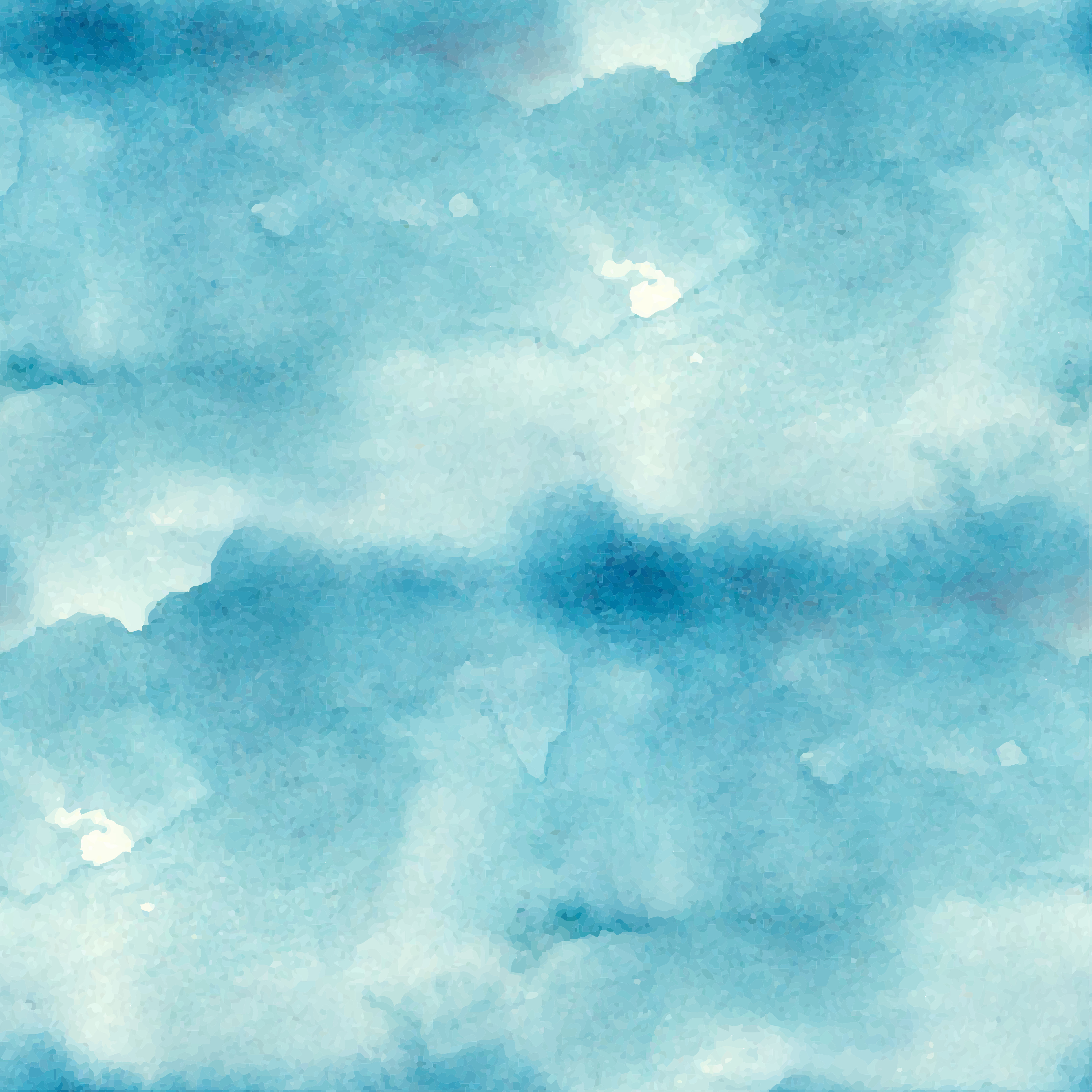 Wrought Studio Blue Watercolor Blob - Wayfair Canada