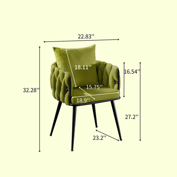 Mercer41 Paiden 22.83'' Wide Velvet Armchair | Wayfair