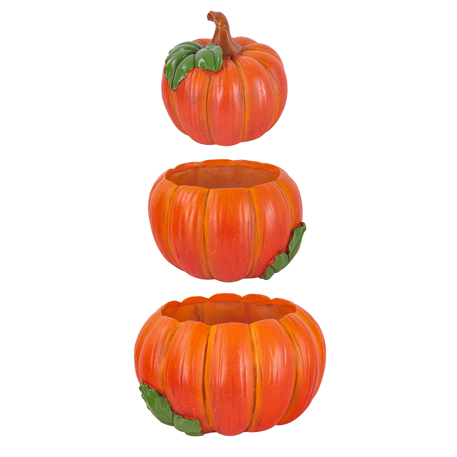 The Holiday Aisle® Cydny Pumpkins Statue | Wayfair