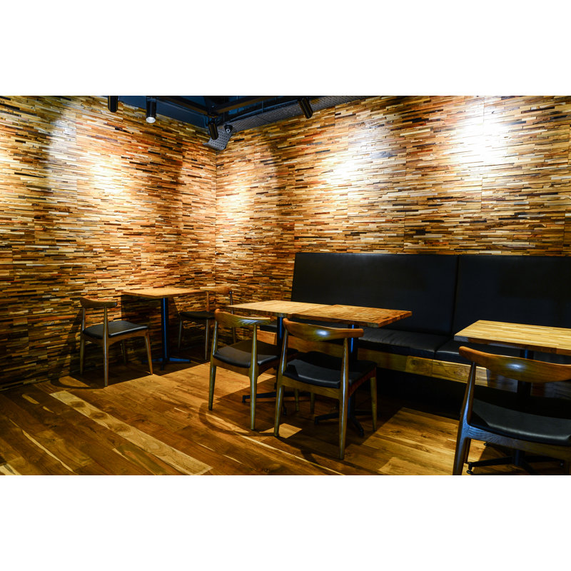 Java Creations Matrix 12" x 48" Reclaimed Engineered Wood Wall ...
