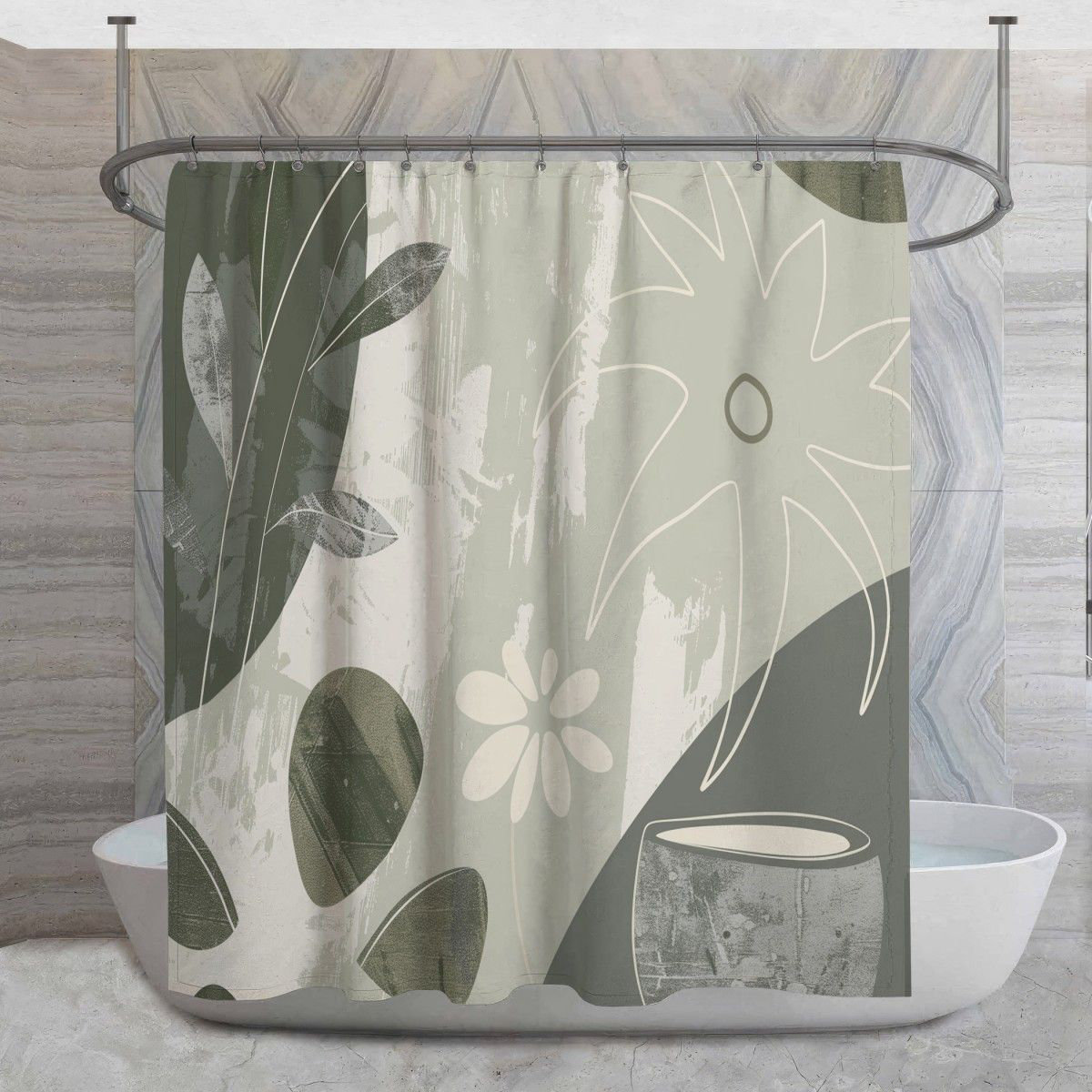 East Urban Home Floral vines Shower Curtain - Cool pattern Bathroom ...