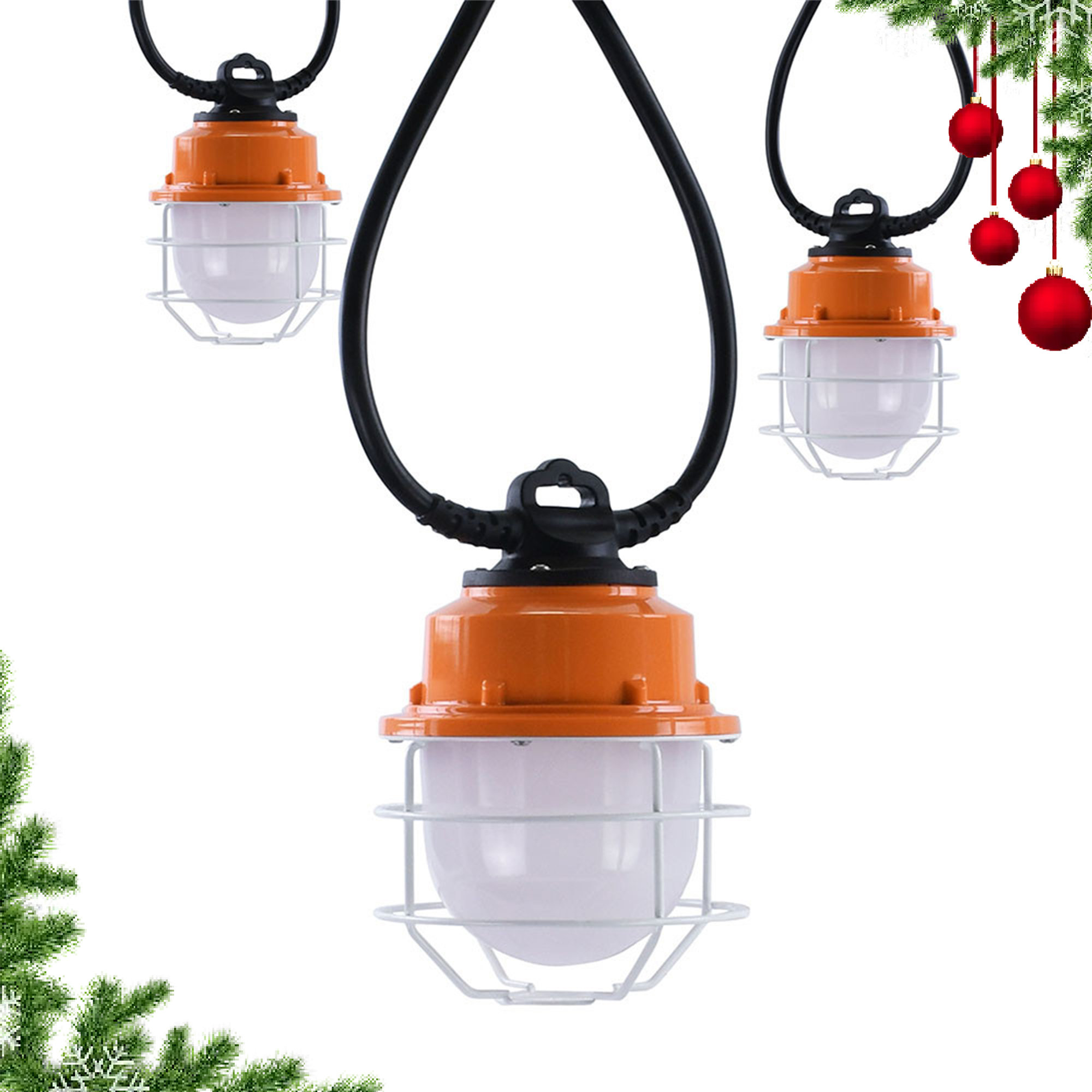 XSIX 100W LED Temporary Construction Hanging Work Light Fixture ...