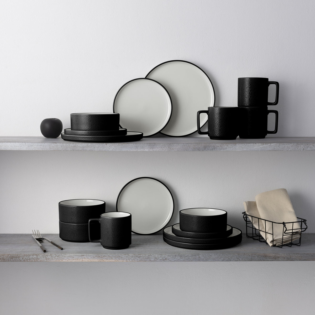 Noritake ColorTex Stone 16-Piece Dinnerware Set, Service for 4 ...