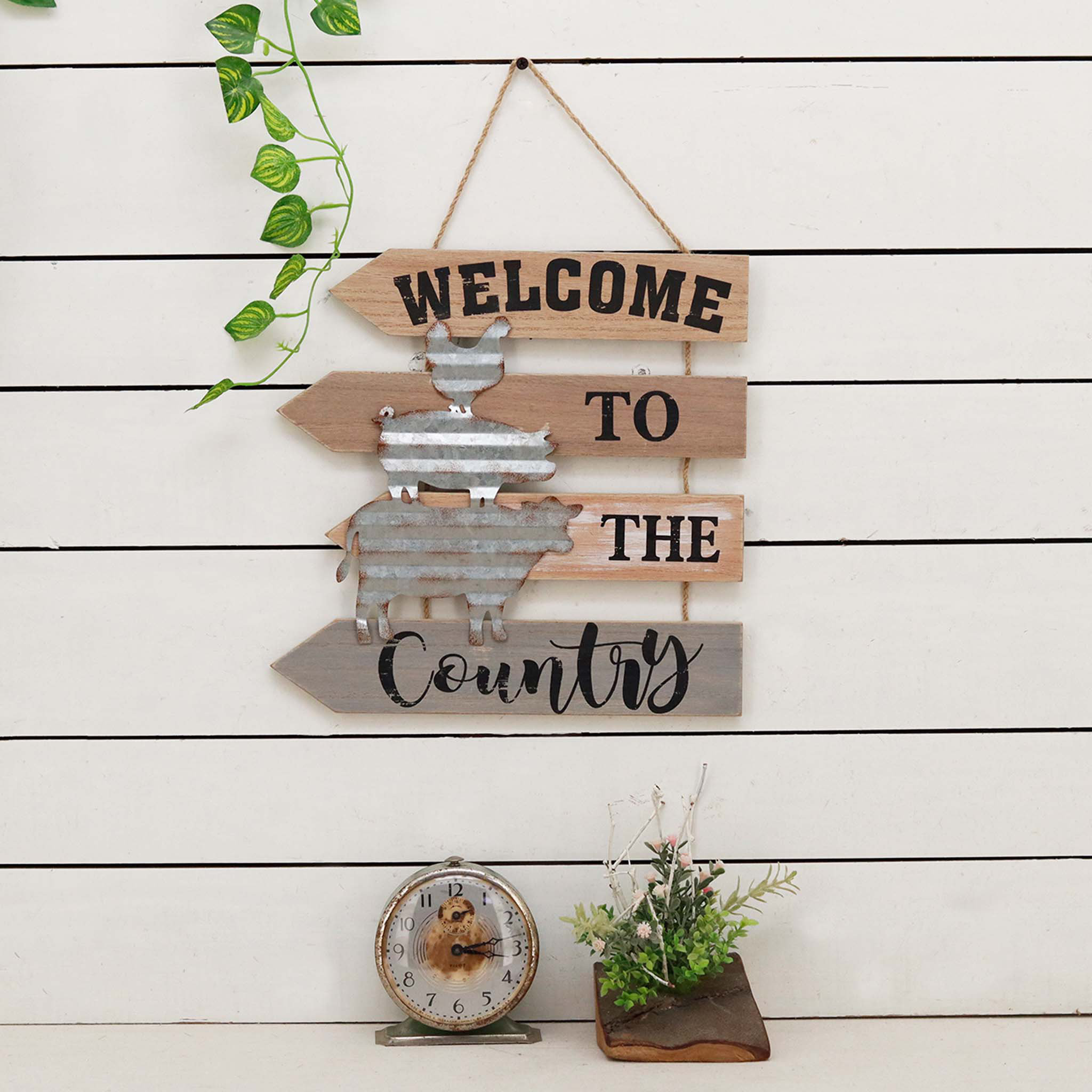 Gracie Oaks Welcome To The Country Wall Decor | Wayfair