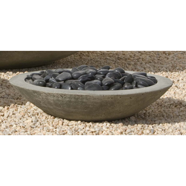 Latitude Run® Low Zen Bowl Cast Stone Pot Planter & Reviews | Wayfair