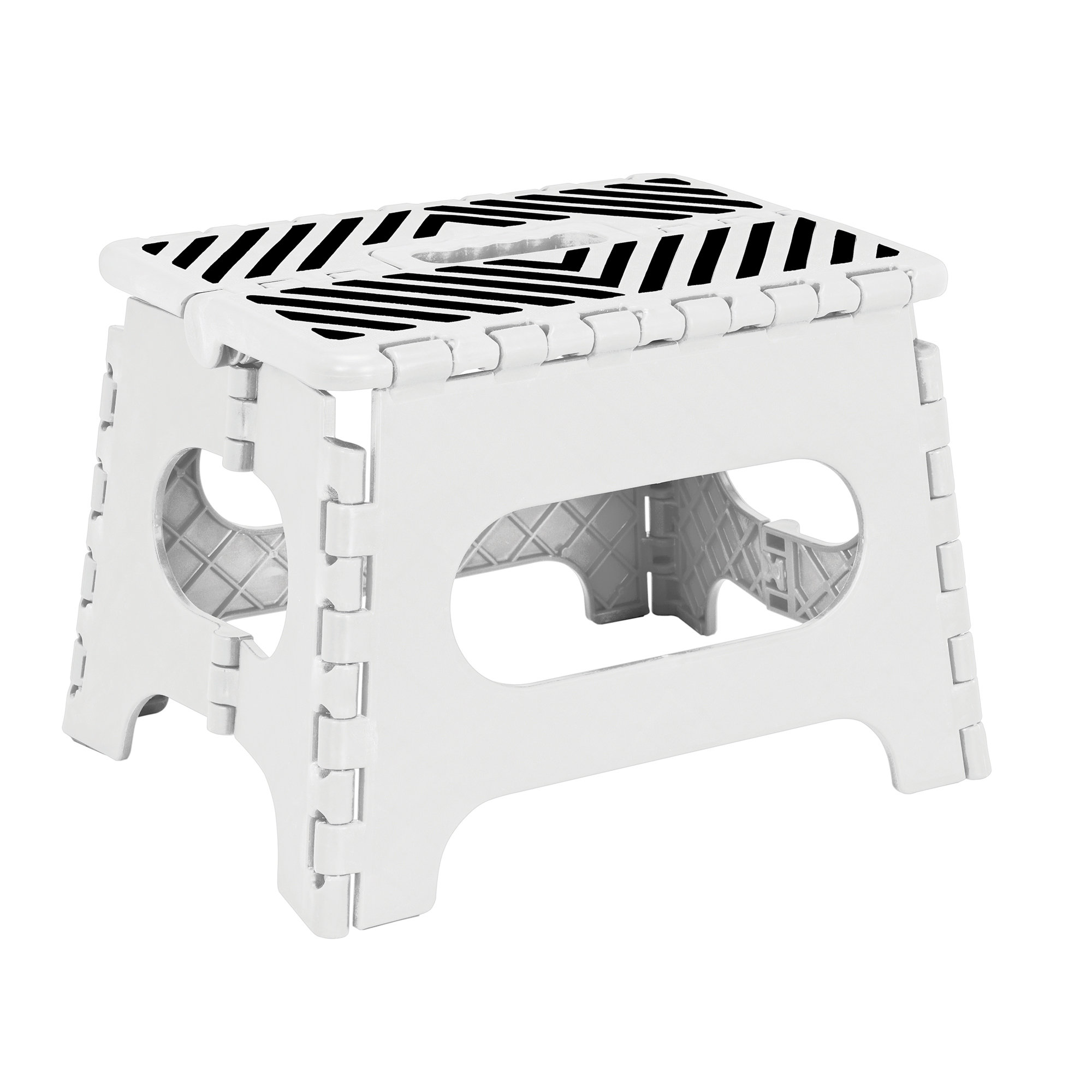 Simplify 1-Step Plastic Folding Step Stool with 200 lb. Load Capacity ...