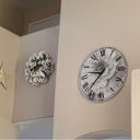 Willa Arlo Interiors Indigold Gray Peonies I - Traditional wall clock ...