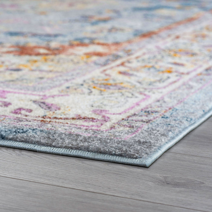 Bungalow Rose Javin Performance Denim Rug & Reviews | Wayfair