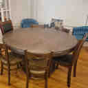 Classic Home Brookside 60" Round Mango Wood Dinning Table In Cocoa ...