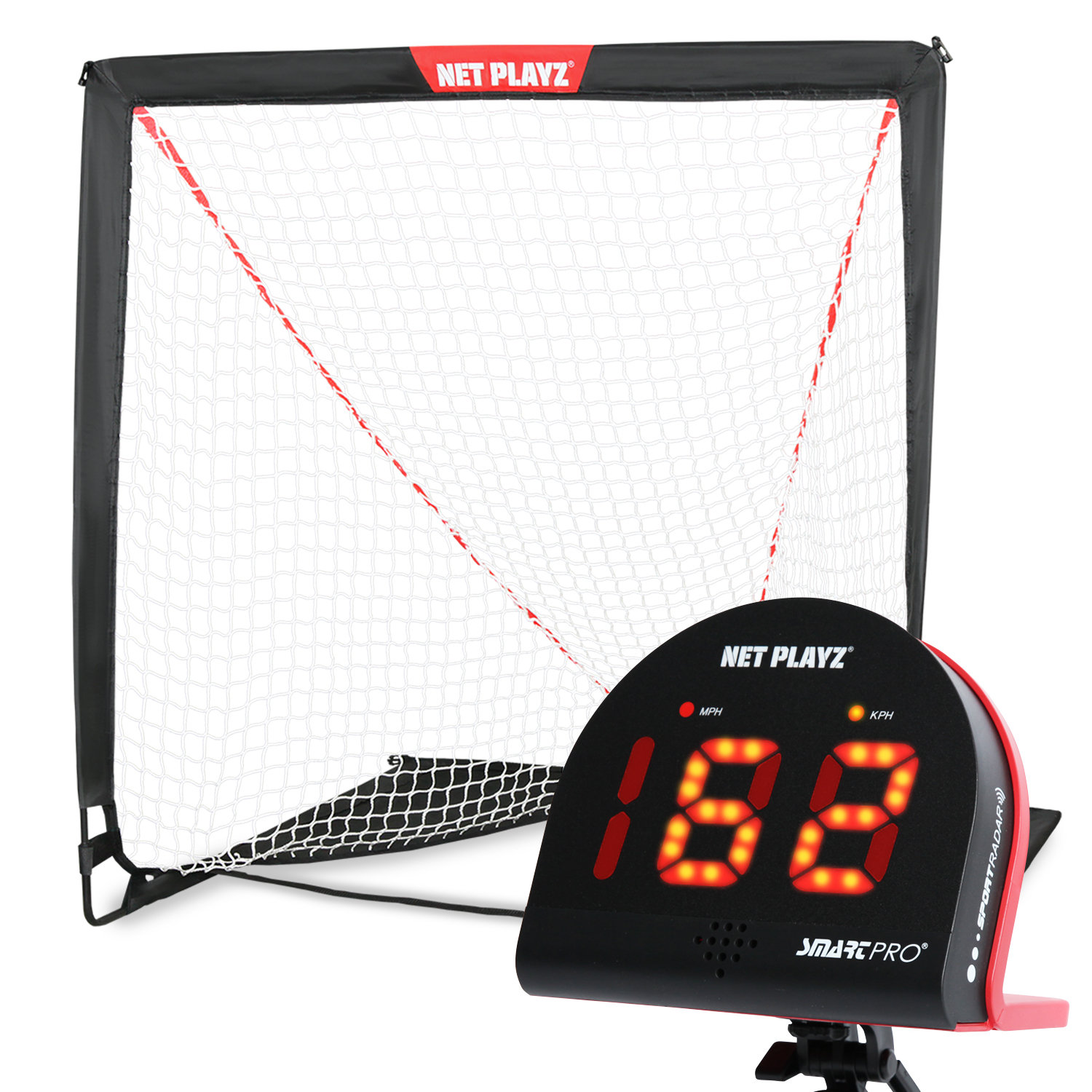 Net Playz Lacrosse Training Gift Set | Practice Net + Speed Radar Combo ...