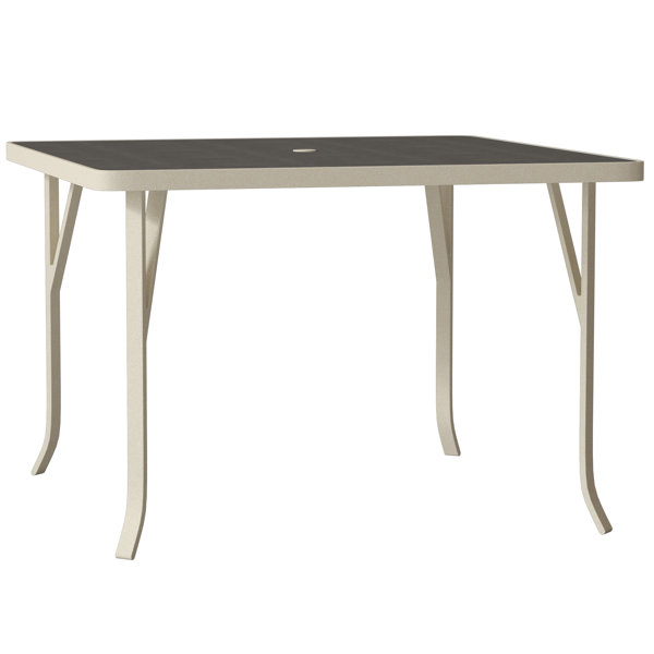 Tropitone Table de salle à manger carrée en aluminium Raduno - Wayfair ...