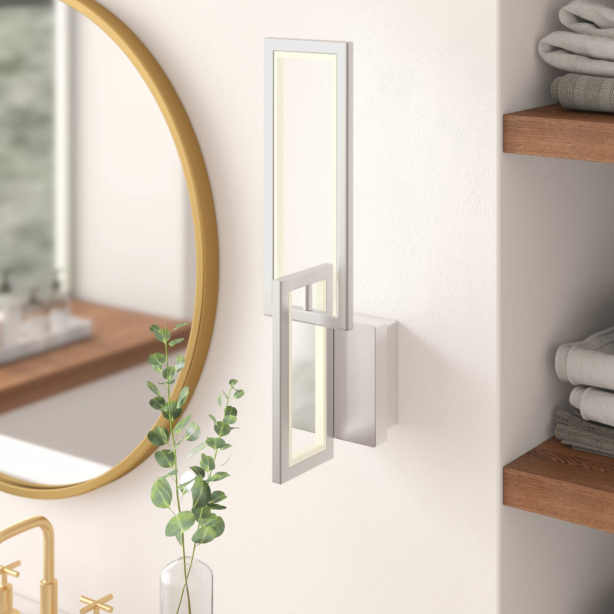 Wade Logan® Siri 2 - Light LED Dimmable Armed Sconce | Wayfair