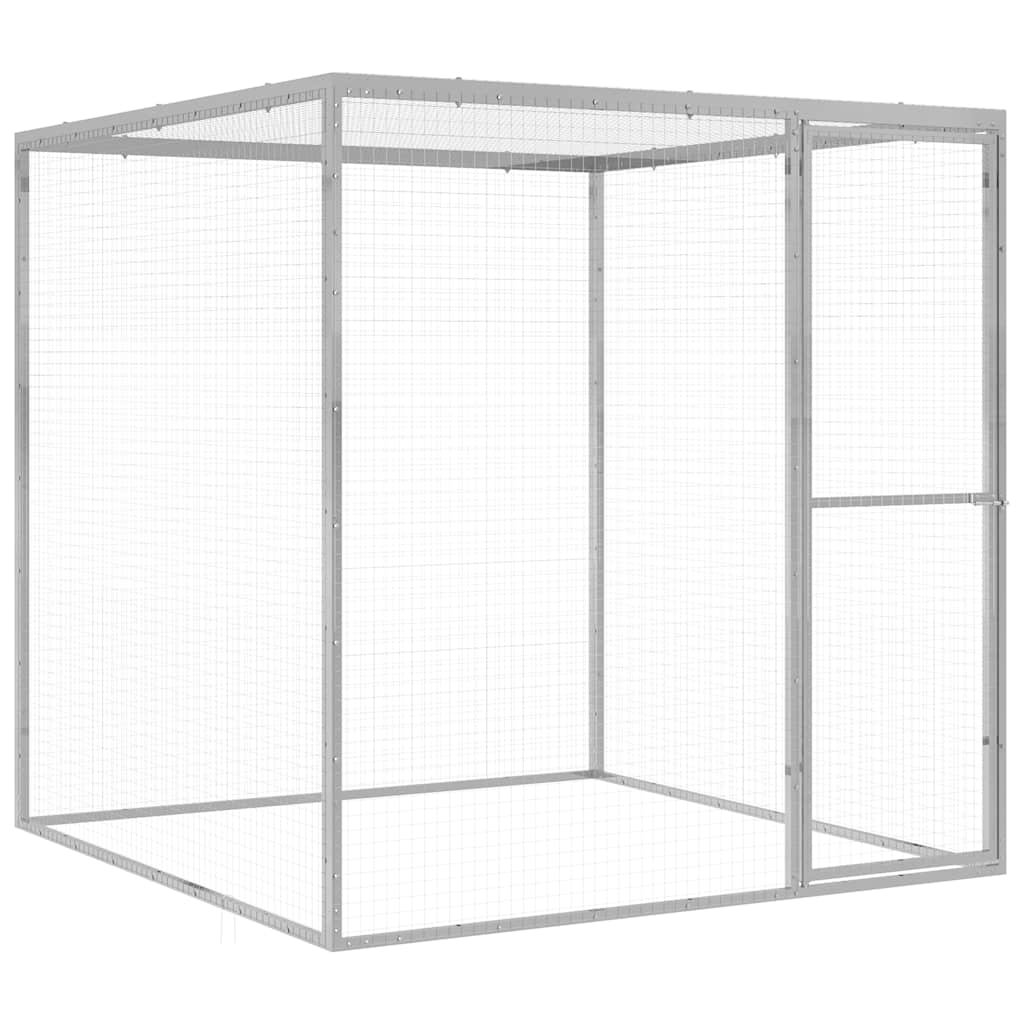 Tucker Murphy Pet™ Cat Cage Silver Galvanized Steel Large Locks Cage ...