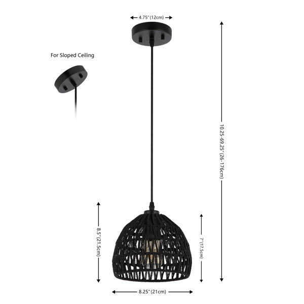 Dakota Fields Khorawa 1 - Light Single Pendant & Reviews - Wayfair Canada