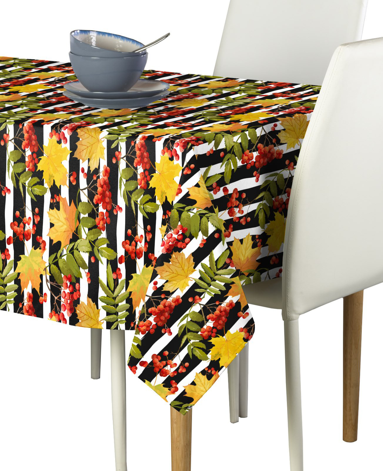 The Holiday Aisle® Jacobsen Striped Autumn Tablecloth | Wayfair