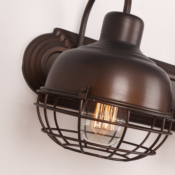 Breakwater Bay Boole Farmhouse Rustic Wall Light Sconces Oil Rubbed ...