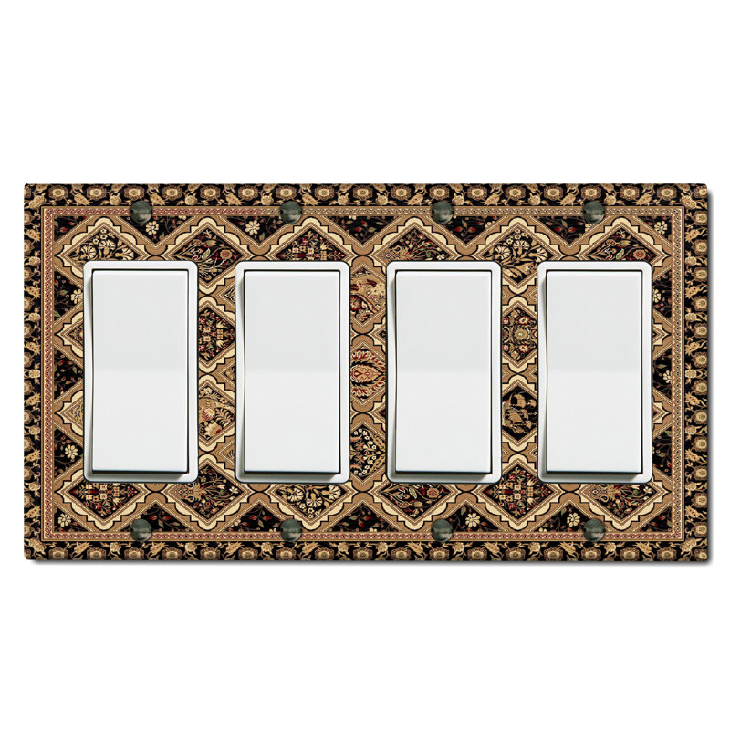 WorldAcc 4-Gang Rocker Wall Plate | Wayfair
