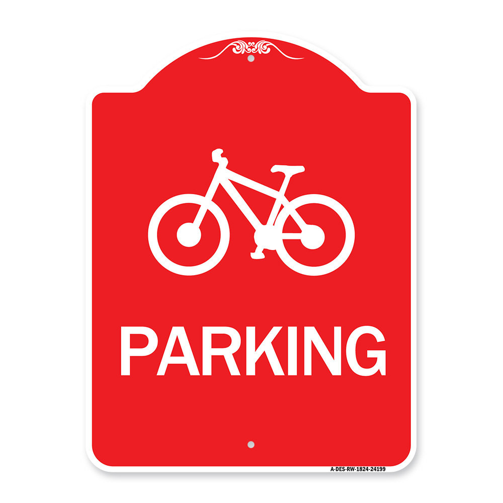 Signmission Designer Series Sign - D4-3 Bicycle Parking (Bicycle Symbol ...