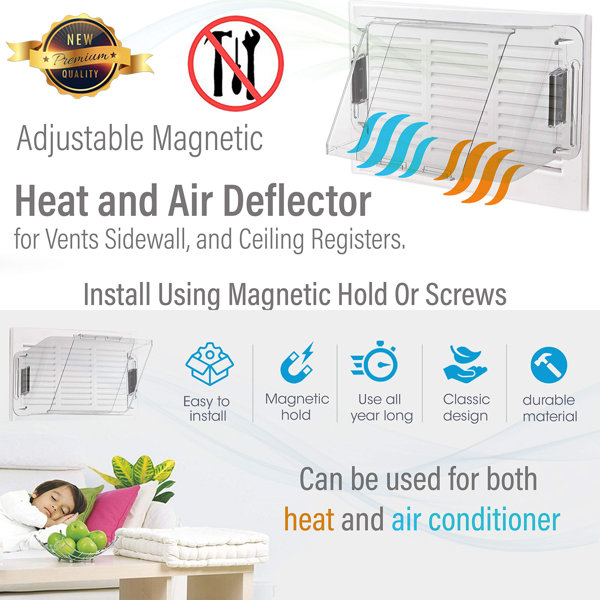Rebrilliant Kiy Adjustable Magnetic Heat and Air Deflector Cooling ...