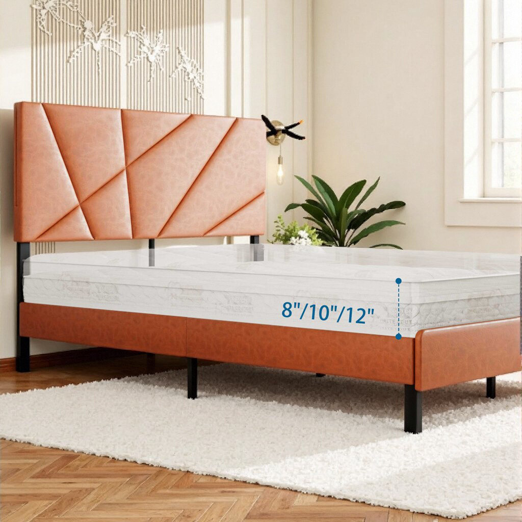 Lark Manor™ Metal Bed Frame - Square Platform Bed with Under-Bed Storage, No Box Spring Needed ...