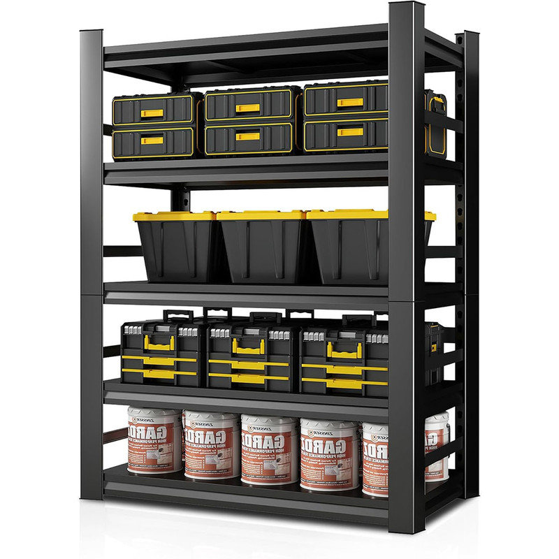 WFX Utility™ Metal Garage Shelving Unit and Storage- 5-Tier Rack| Steel ...