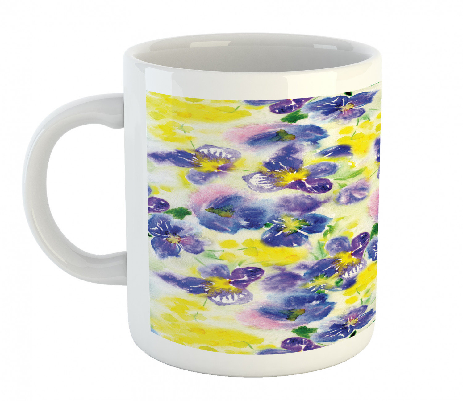 East Urban Home Watercolor Flower Coffee Mug | Wayfair