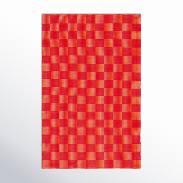 Della Area Rug in Red / Rust & Reviews | AllModern
