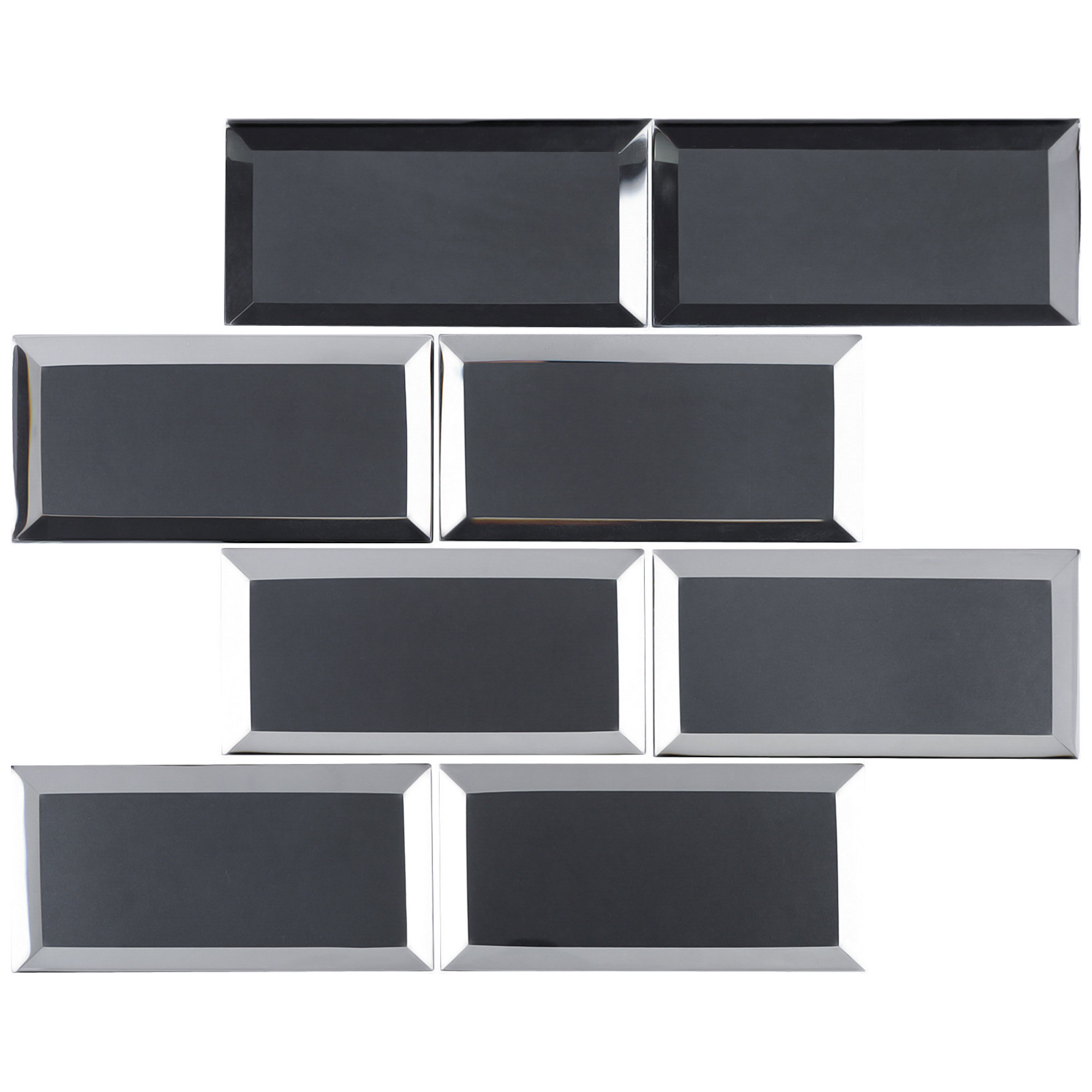 Supreme Tile Reflection 3" x 6" Glass Mosaic Wall Tile & Reviews | Wayfair