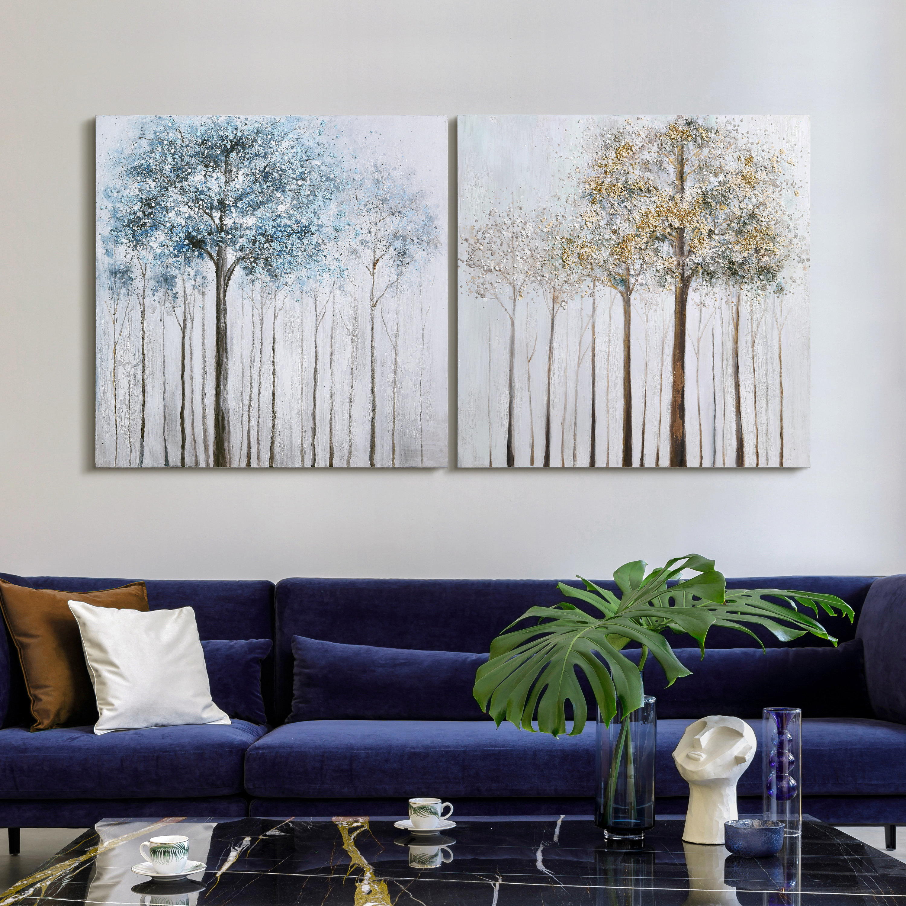 Empire Art Direct Winter Forest by Martin Edwards - 2 Piece Wrapped ...