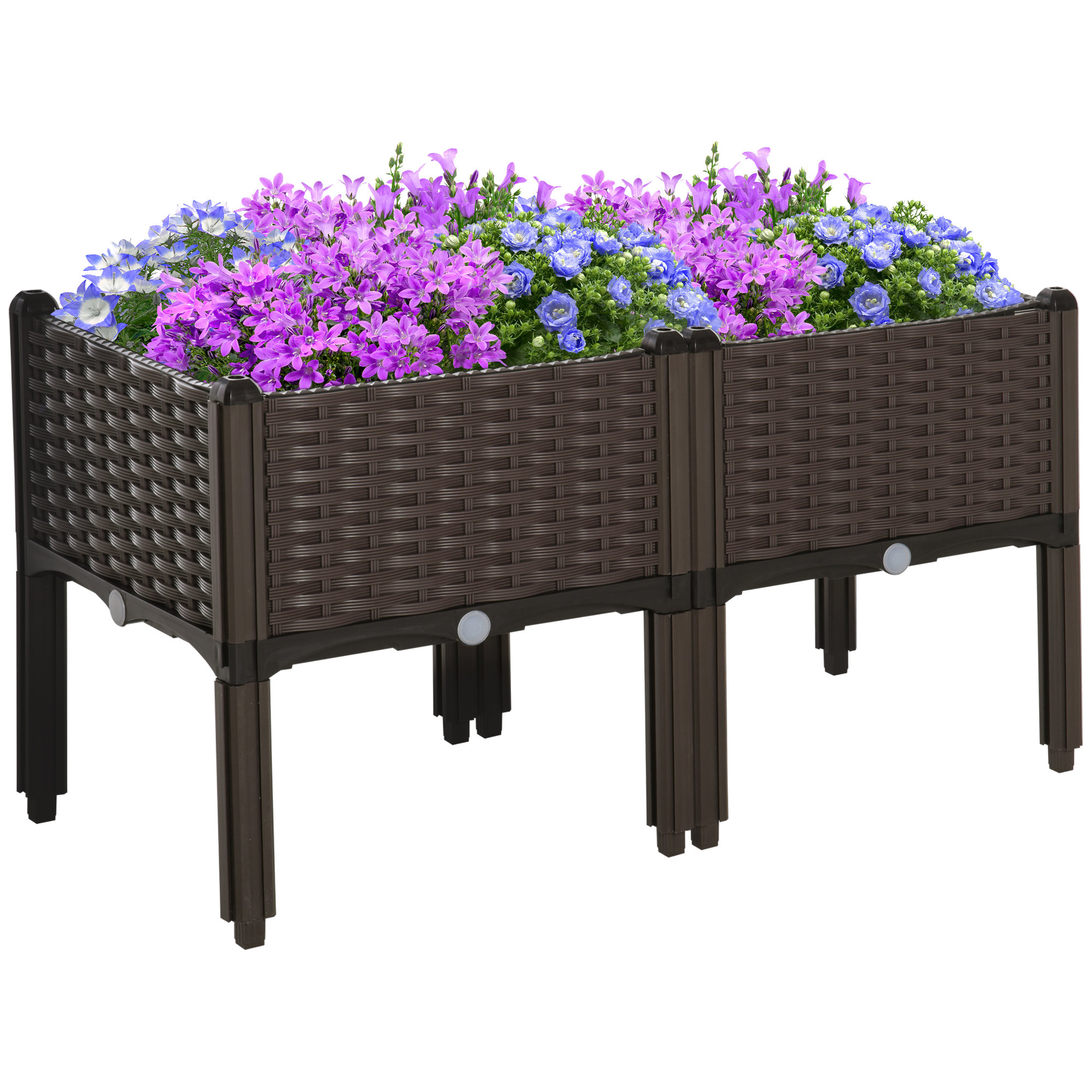 Latitude Run® 2-piece Raised Garden Bed PP Raised Flower Bed | Wayfair